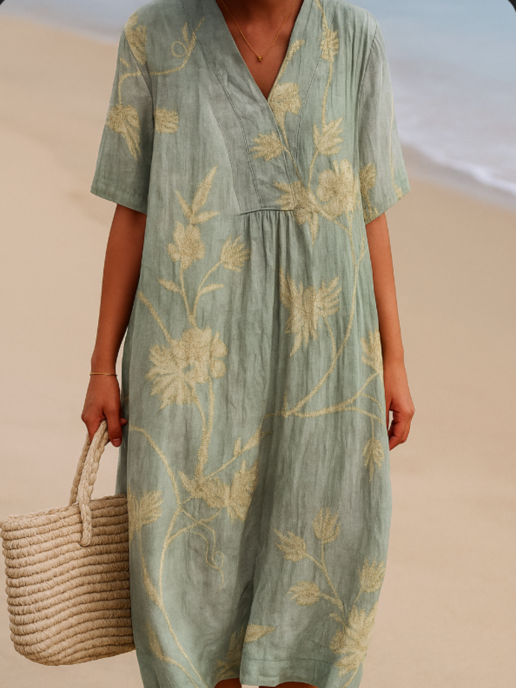 EVELORA – CALM COAST EMBROIDERED DRESS – Eve & Rue
